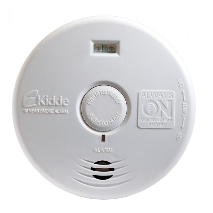 Worry-Free Hallway 10-Year Sealed Lithium Battery Operated Smoke Alarm | Shop Kidde